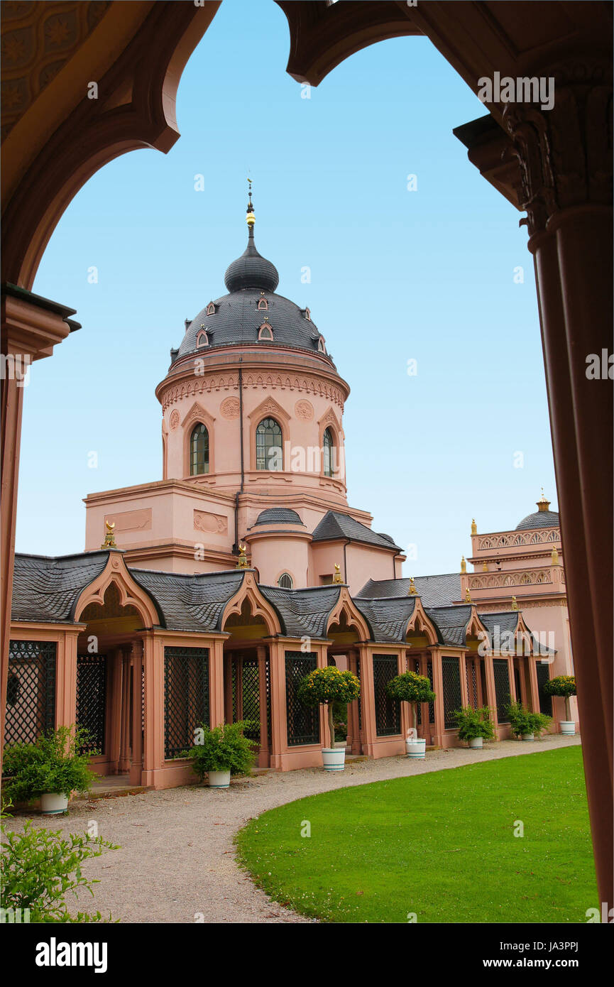 dome, mosque, court yard, ambulatory, germany, german federal republic ...