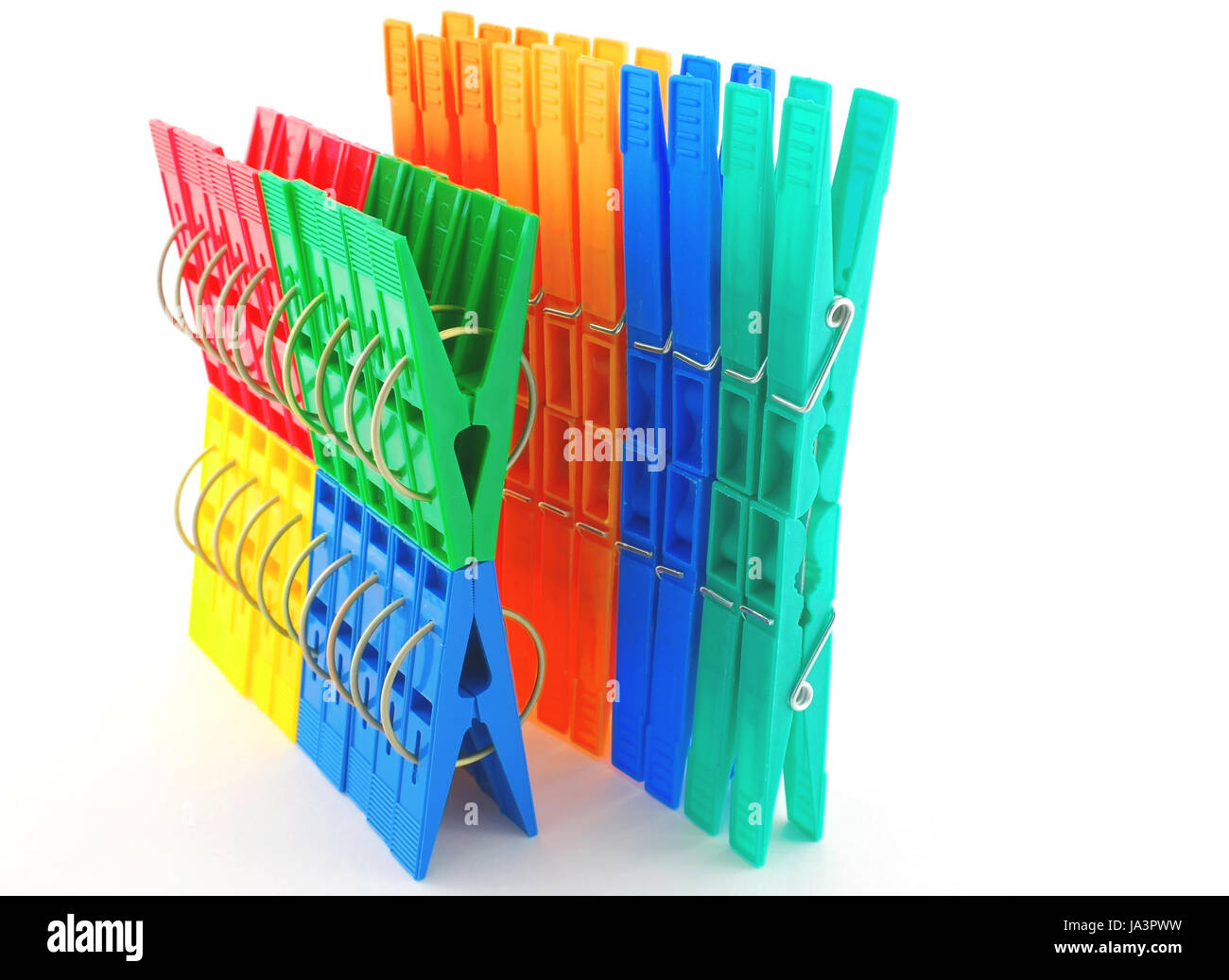 objects, plastic, synthetic material, peg, blue, objects, isolated ...
