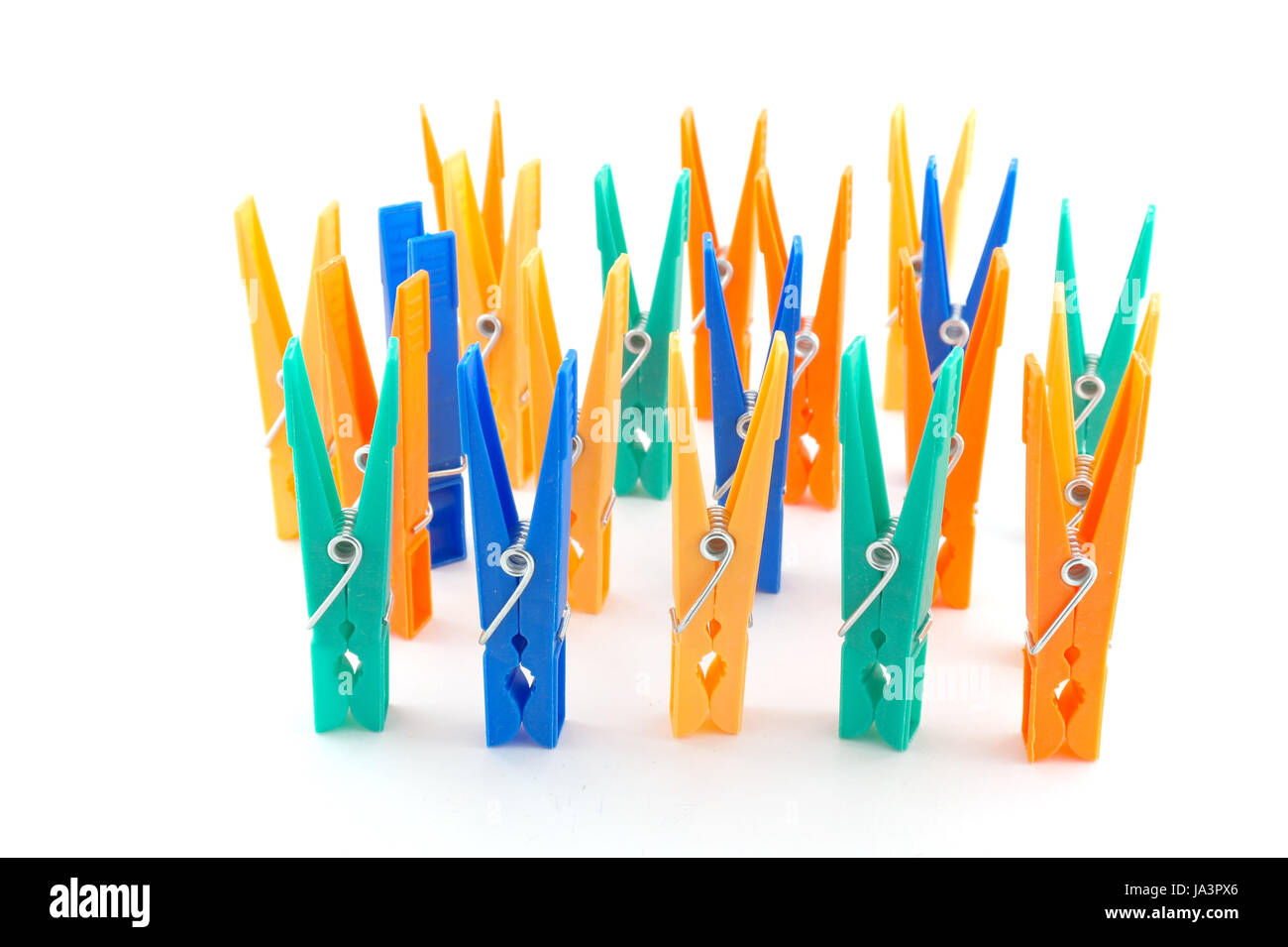 objects, plastic, synthetic material, peg, blue, objects, isolated ...