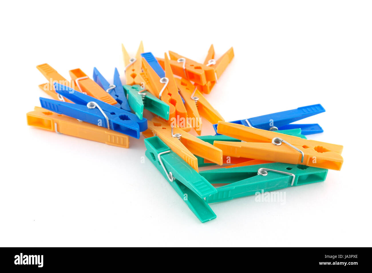 objects, plastic, synthetic material, peg, blue, objects, isolated ...