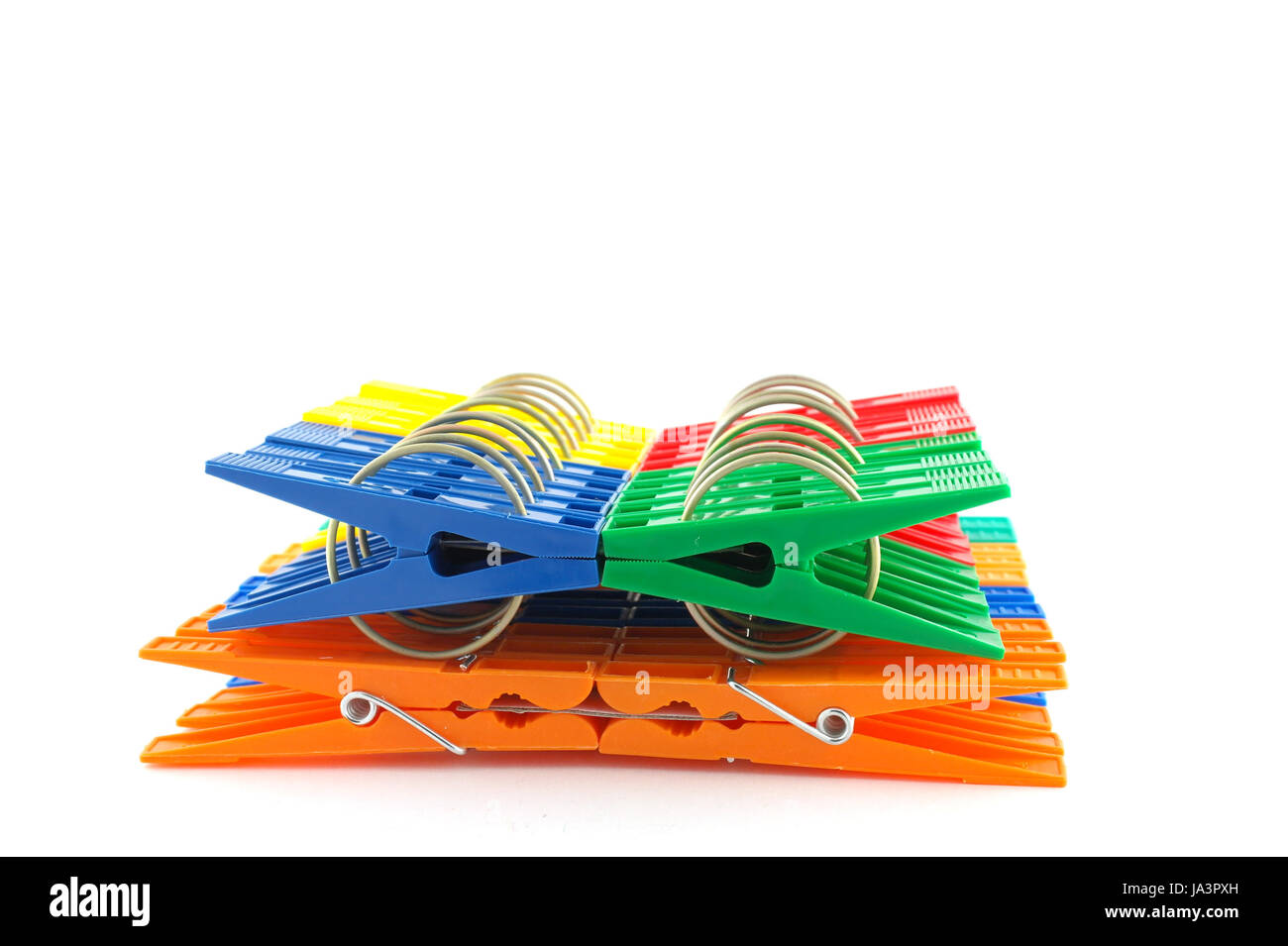 objects, plastic, synthetic material, peg, blue, objects, isolated ...
