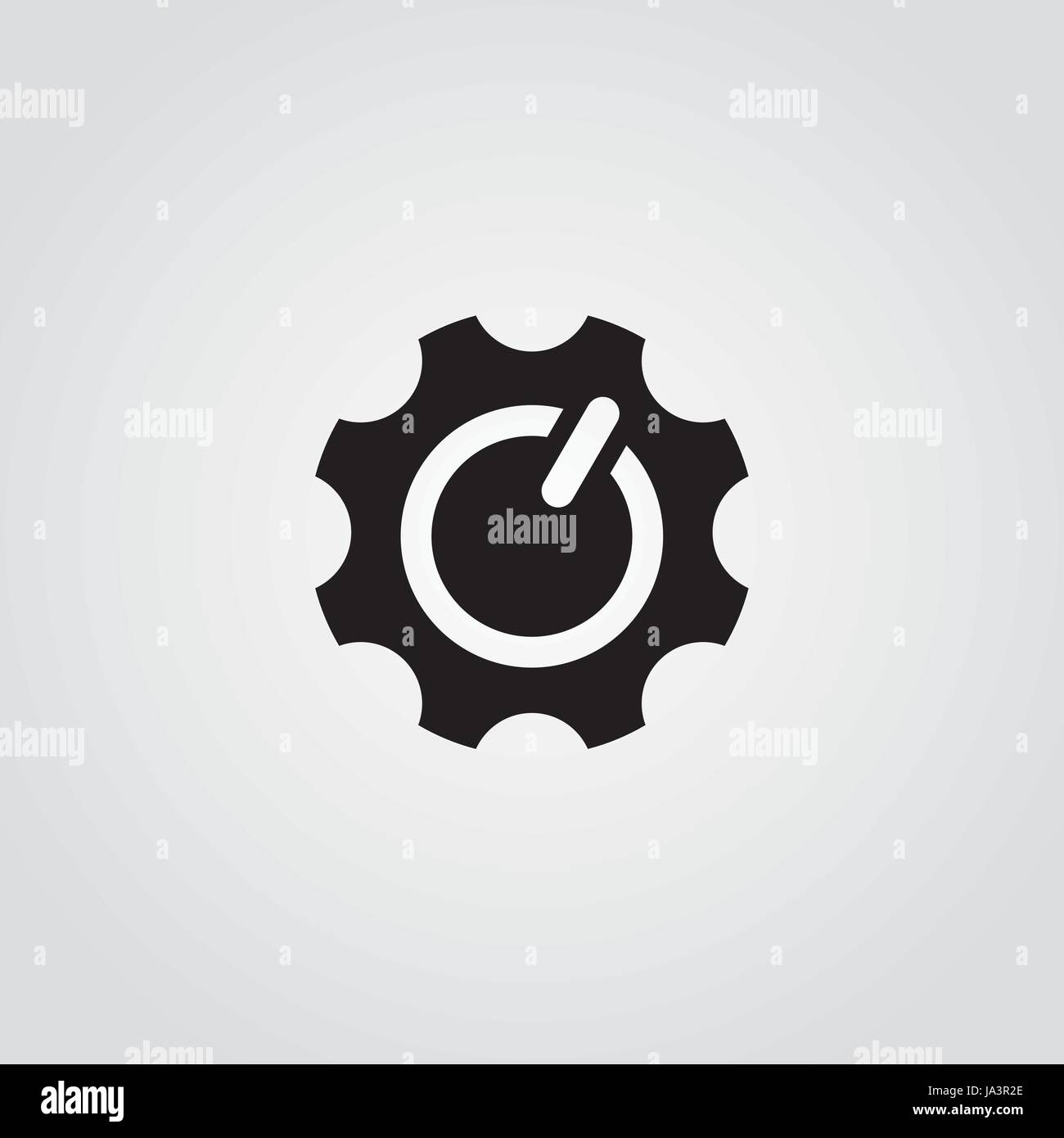 cog setting service logo art theme vector illustration Stock Vector ...