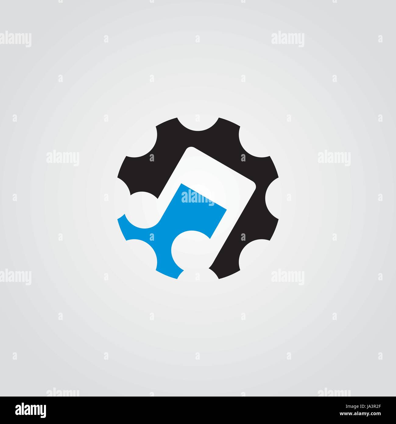 cog setting service logo art theme vector illustration Stock Vector ...
