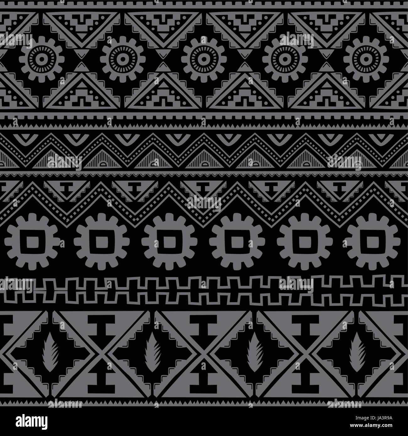 black native american ethnic pattern theme vector art Stock Vector ...