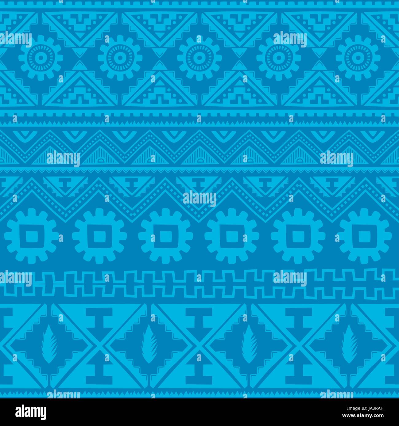 soft blue native american ethnic pattern theme vector art Stock Vector ...