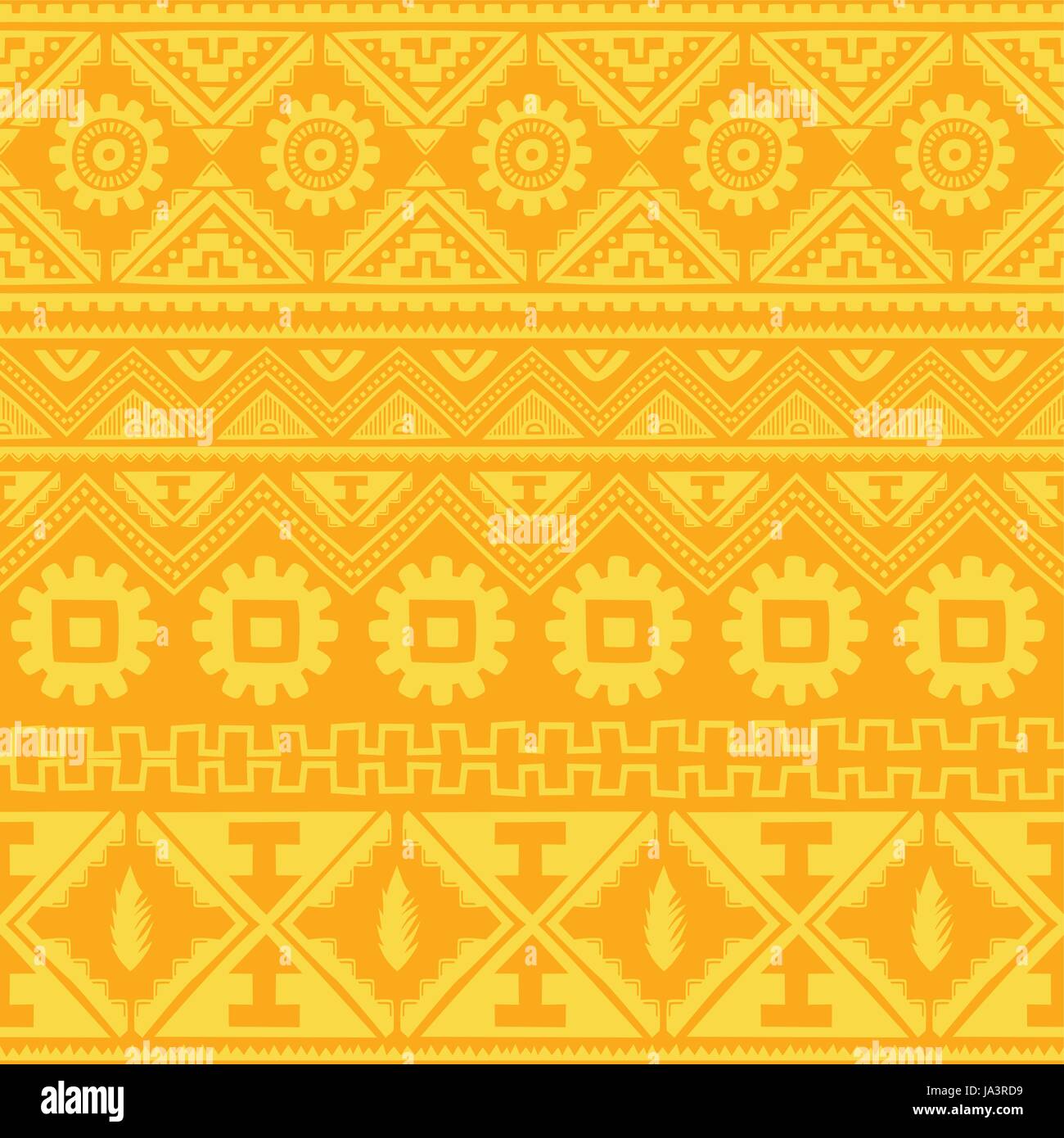 orange native american ethnic pattern theme vector art Stock Vector ...