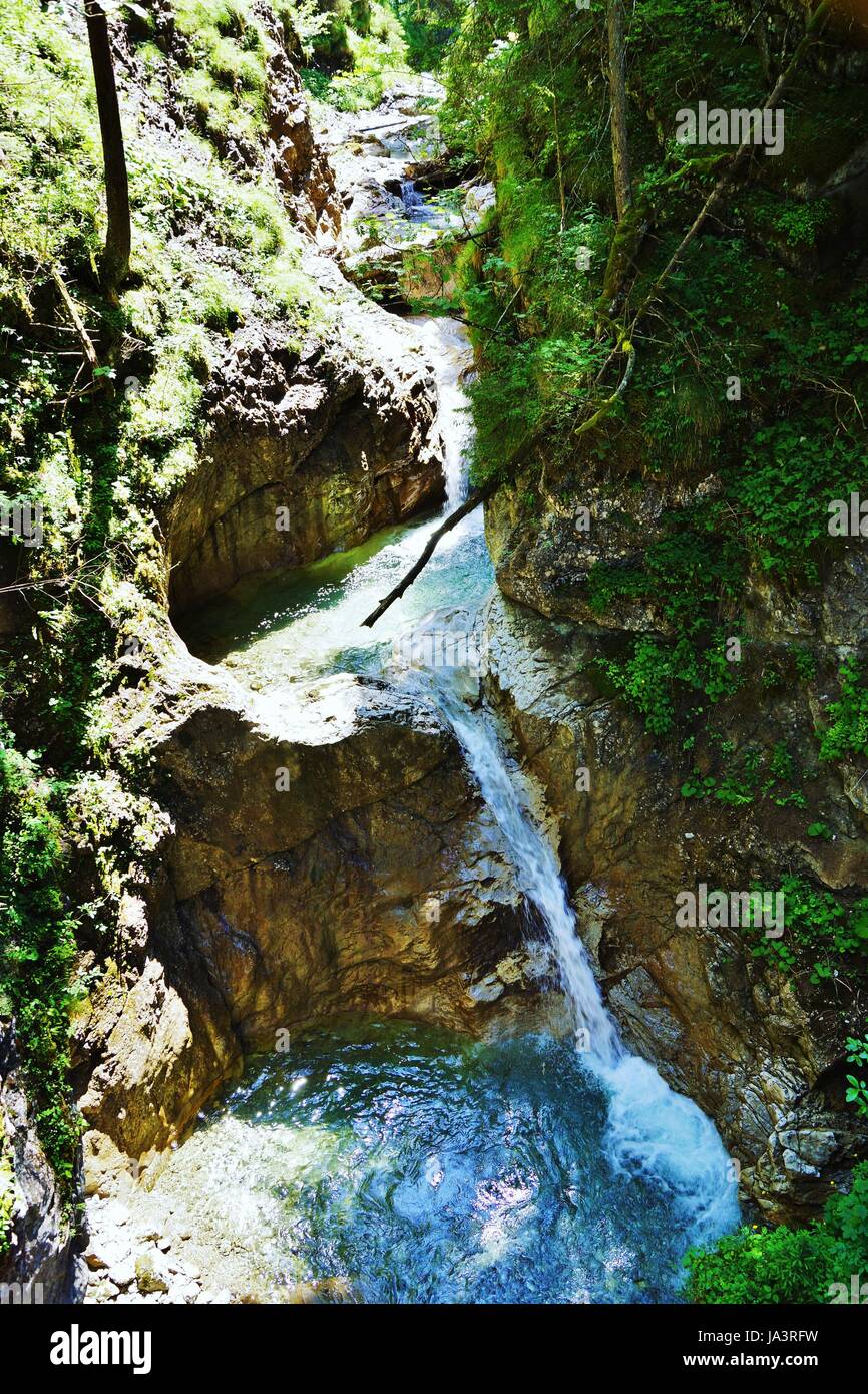 waterfall, cascades, torrent, river, water, stone, alps, stream, rock ...