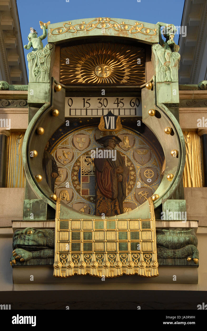 Ankeruhr clock in vienna hi-res stock photography and images - Alamy