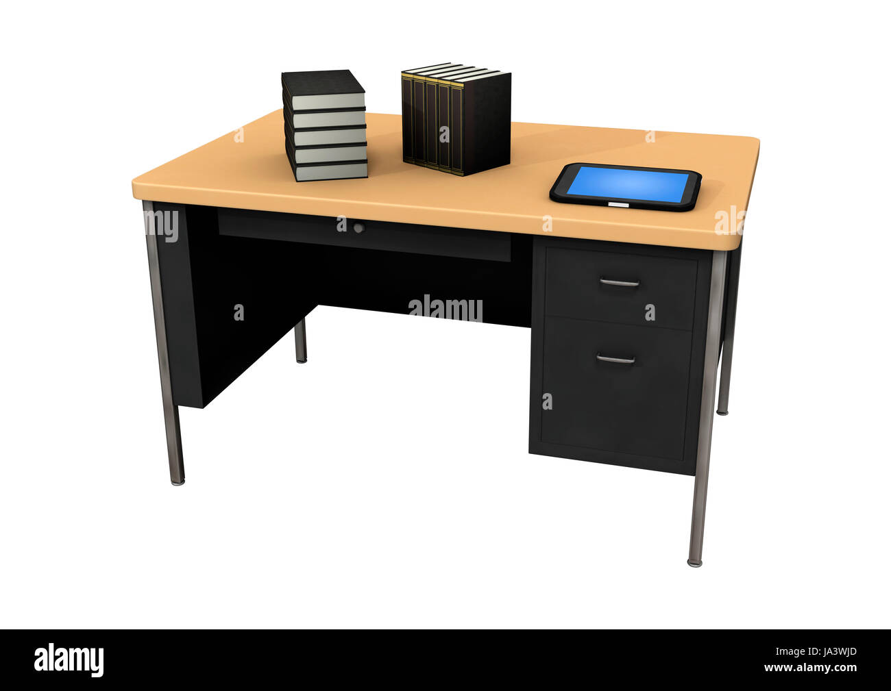 study, PC, computers, computer, desk, object, education, isolated ...