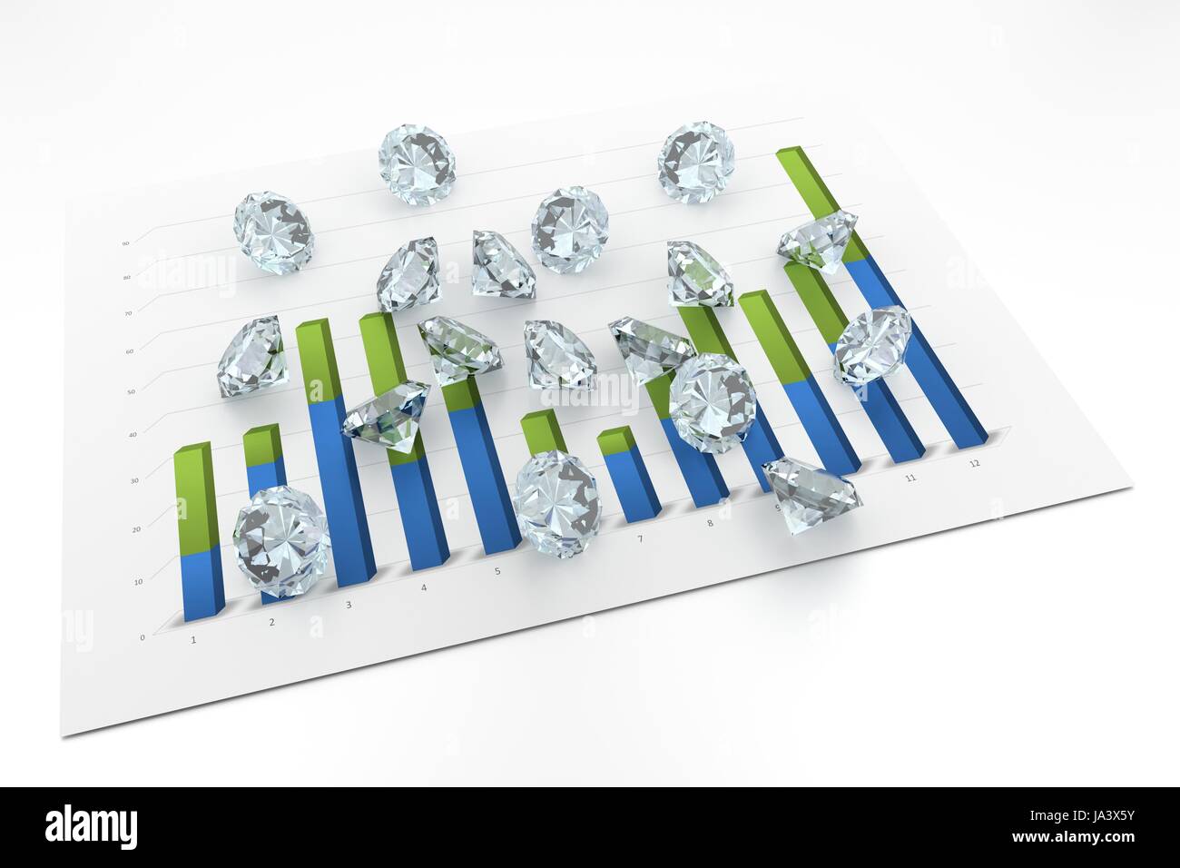 chart, graphics, jewel, diamond, growth, diamonds, increase, mine, some ...