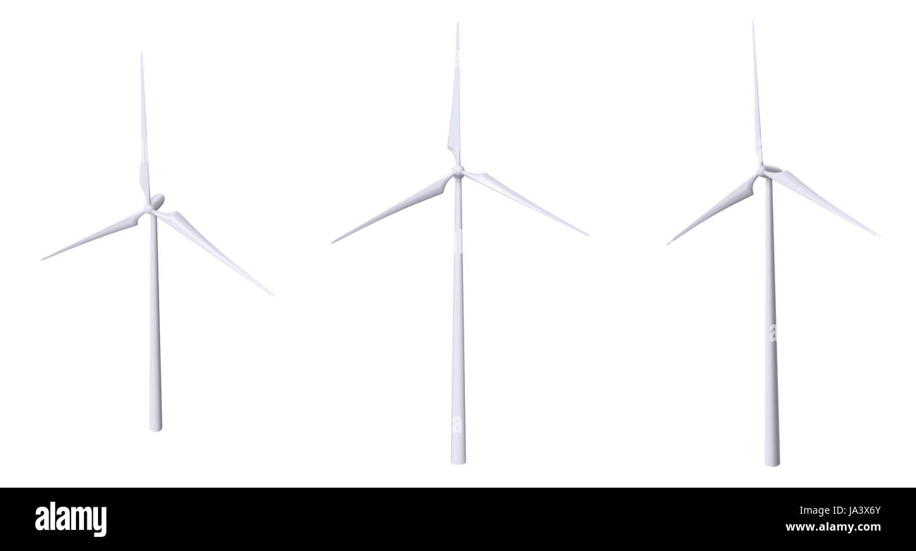 Windturbine model Cut Out Stock Images & Pictures - Alamy