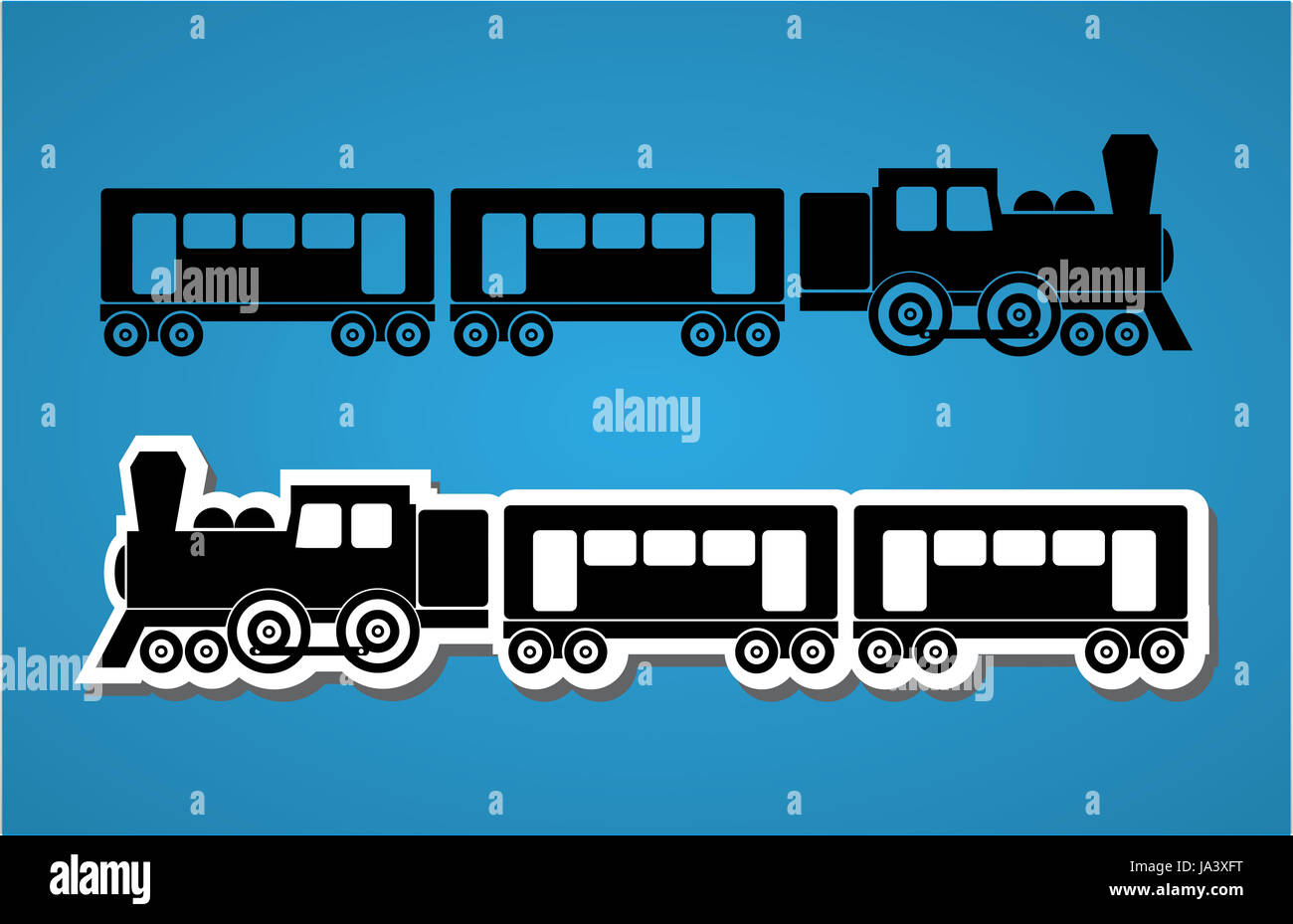 Illustration express train cartoon hi-res stock photography and images ...