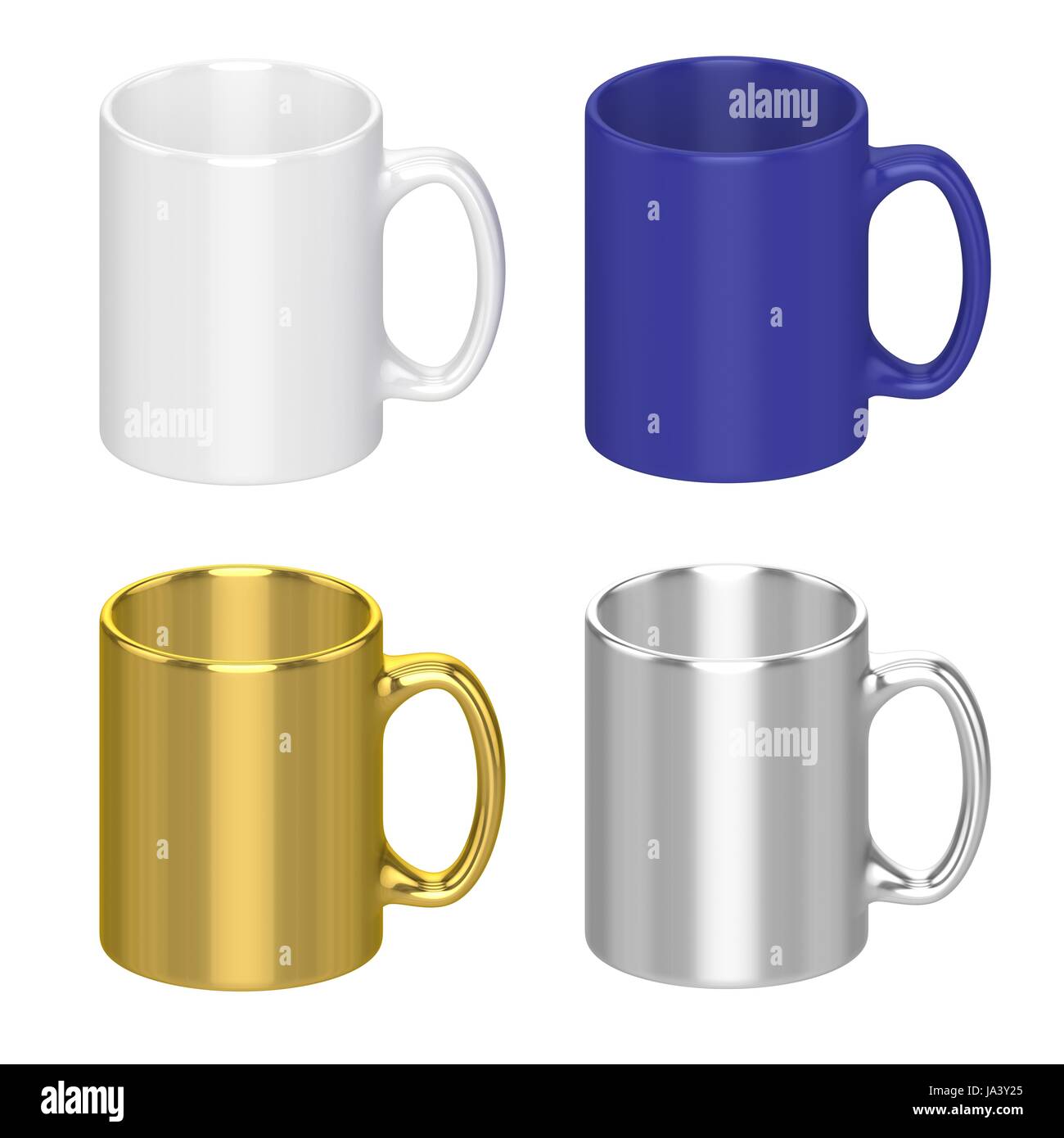 cup, isolated, cups, set, backdrop, background, white, cafe, cup, blue ...