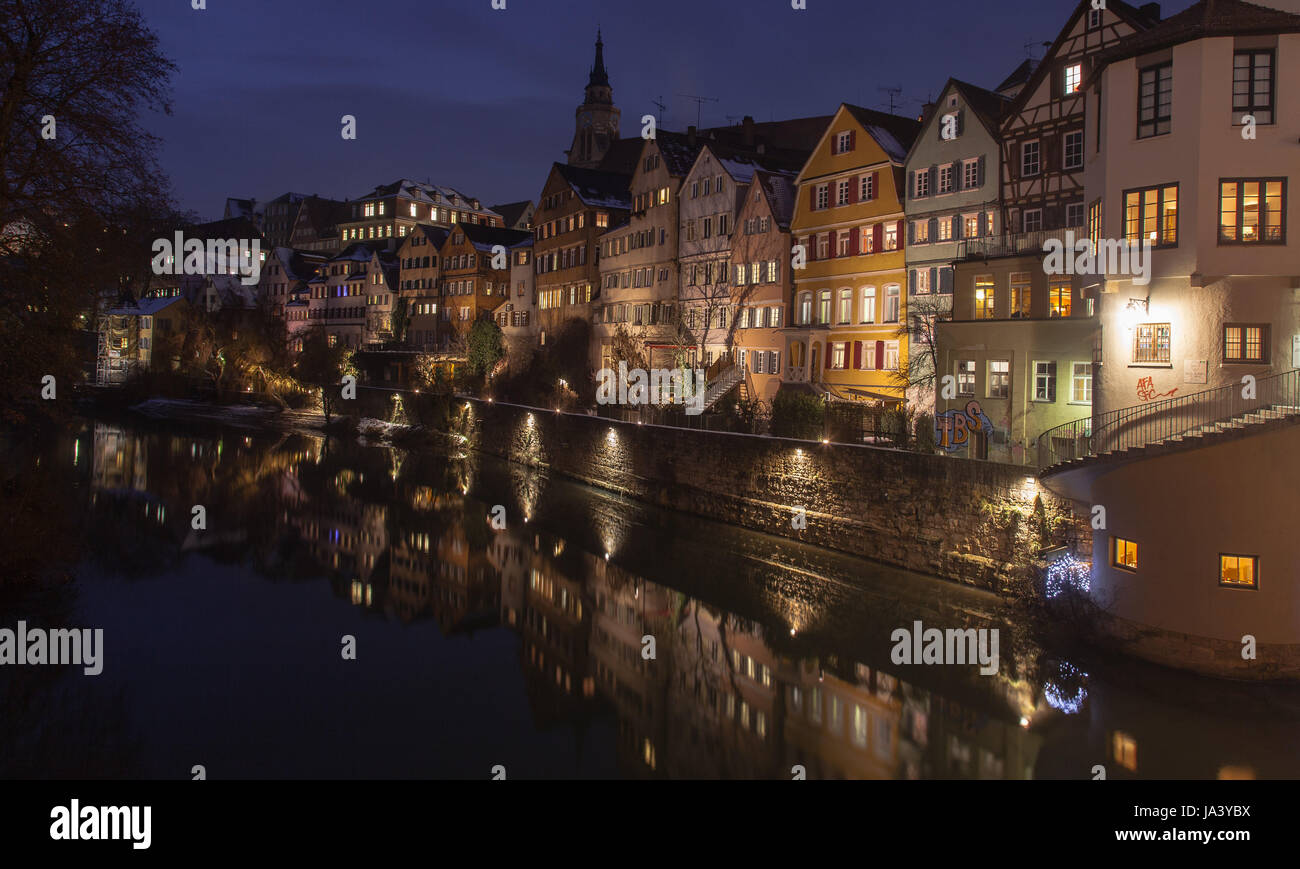 city, town, winter, night, nighttime, city, town, winter, night ...