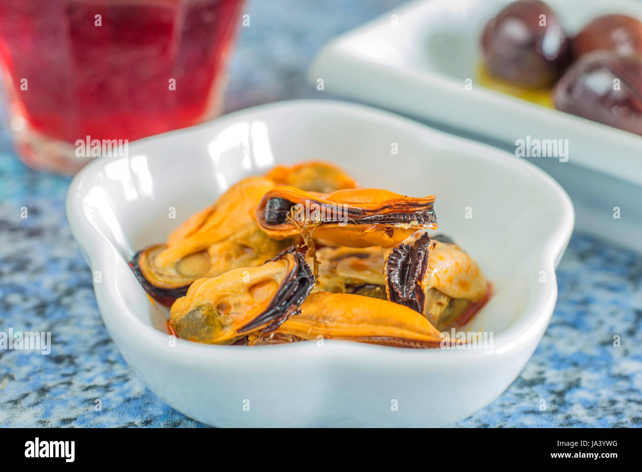 delicacy, starter, mussel, abalone, abalones, mussels, glass, chalice ...