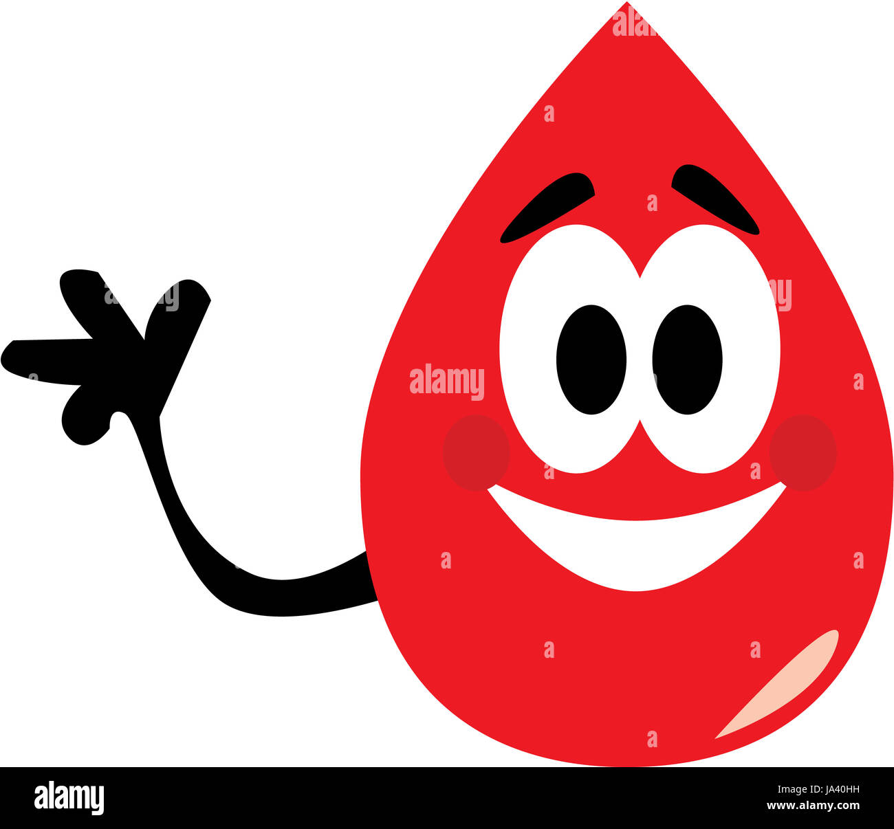 Blood Drop Cartoon Vector