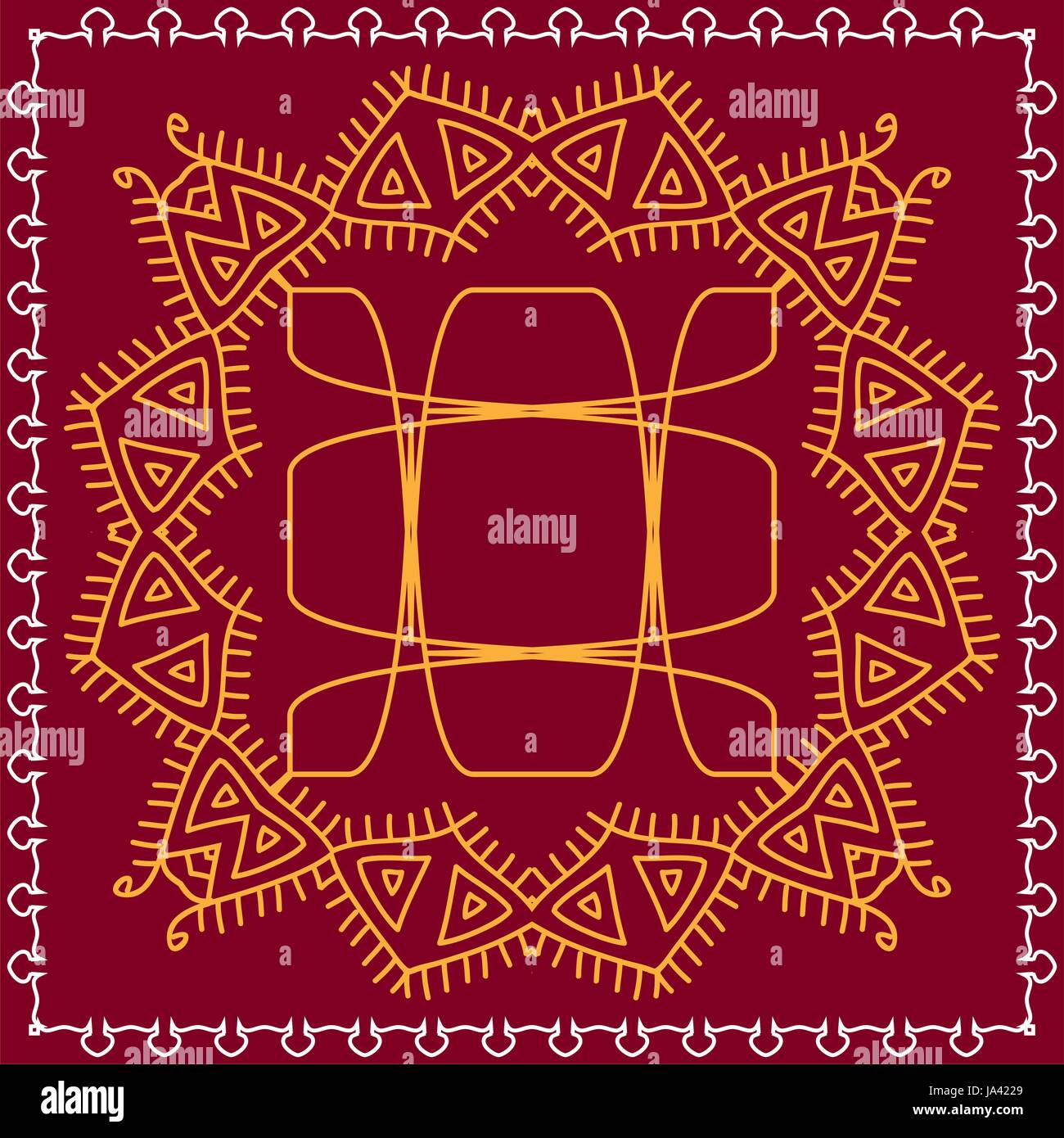 Indian tribal wall painting Stock Vector Images - Alamy