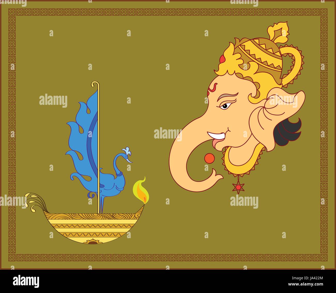Ganesha The Lord Of Wisdom Vector Art Stock Vector Image & Art - Alamy