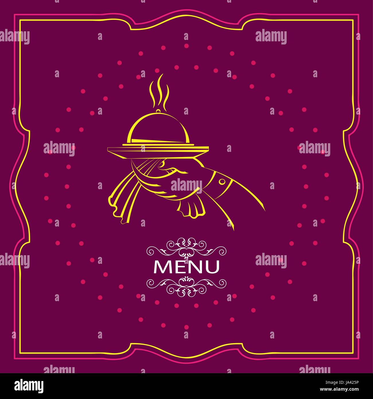 Menu Card Design Template Stock Vector Image & Art - Alamy