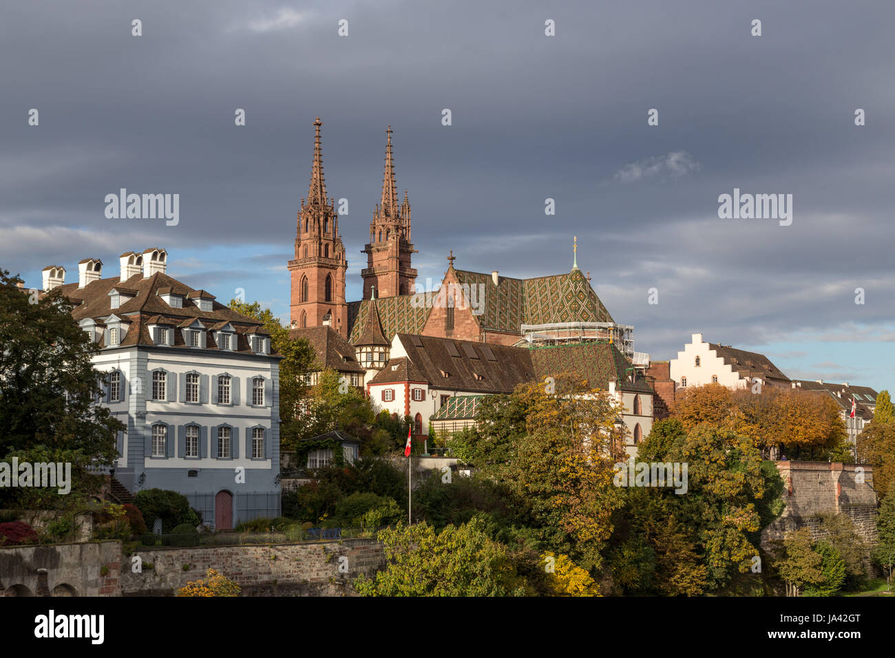 Basel, Switzerland - October 20, 2016: Exterior view of the Basel ...