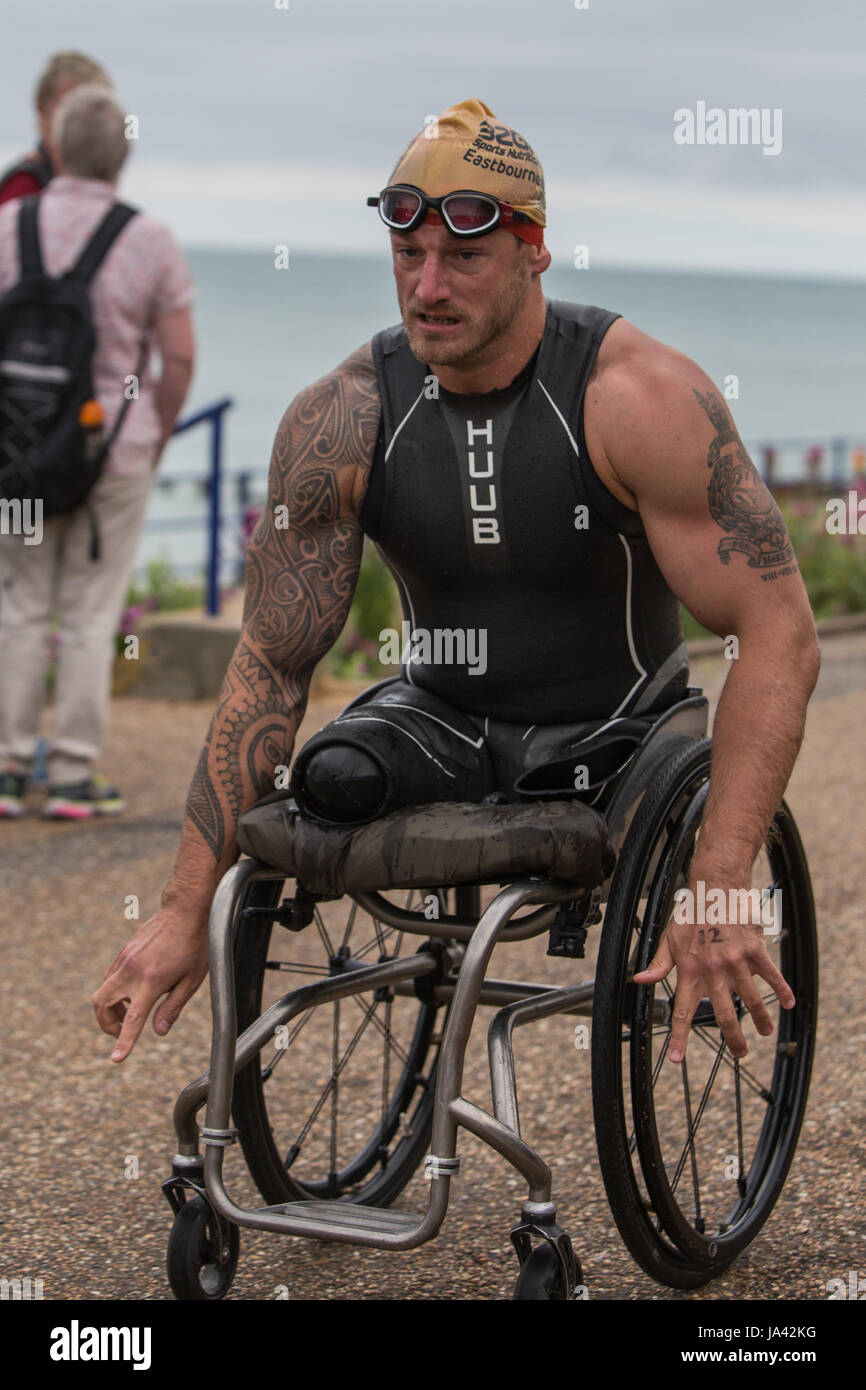 Joe Townsend at the 32Gi Eastbourne Triathlon Stock Photo - Alamy