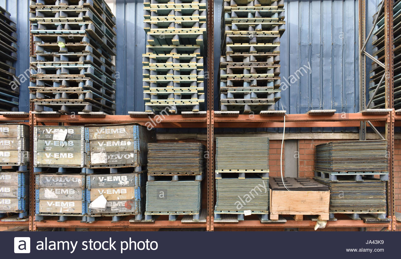 Pallets Stacked Warehouse Stock Photos & Pallets Stacked Warehouse ...