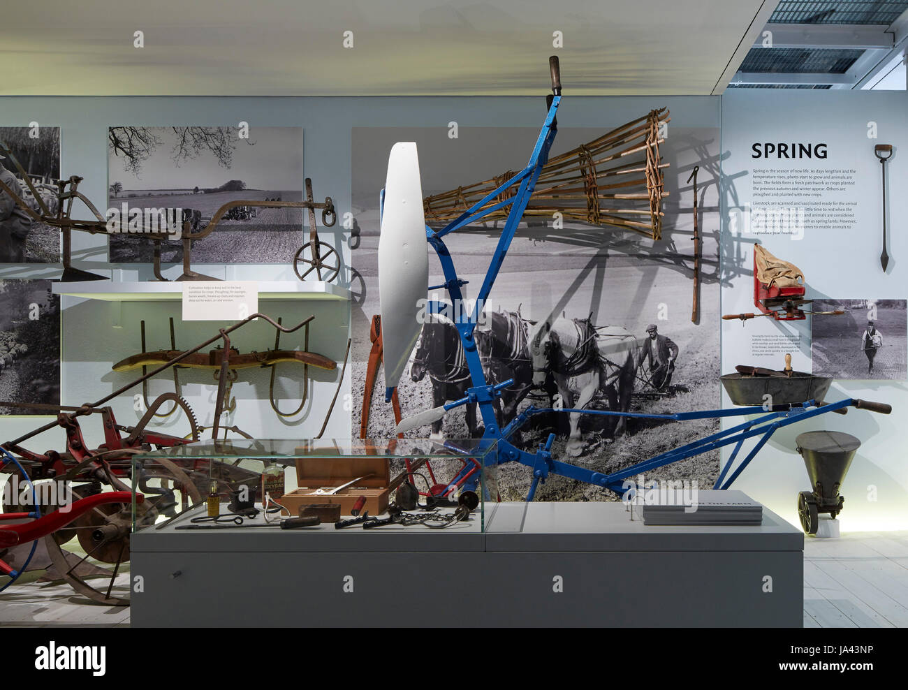 Farm exhibition with tools. Museum of English Rural Life, Reading ...