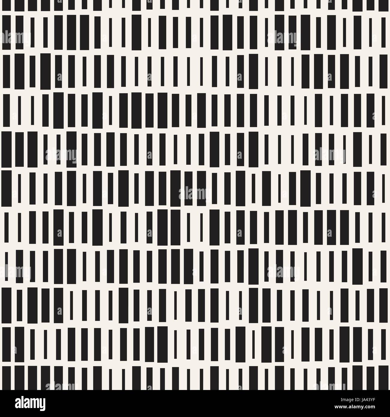 Vector Seamless Black And White Irregular Dash Rectangles Grid Pattern ...