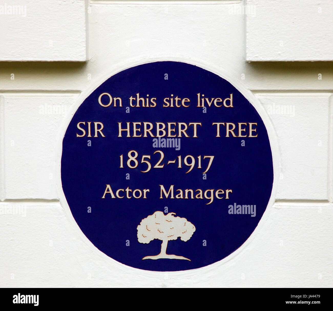 Blue Plaque to mark the site of actor manager Sir herbert Tree’ house ...