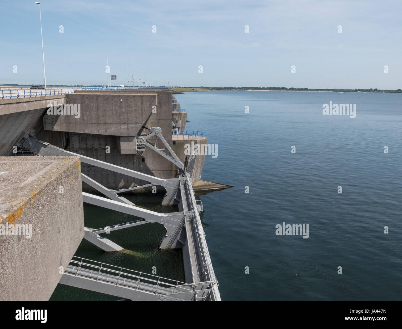Haringvliet locks, par tof the deltawerken in the netherlands to keep ...