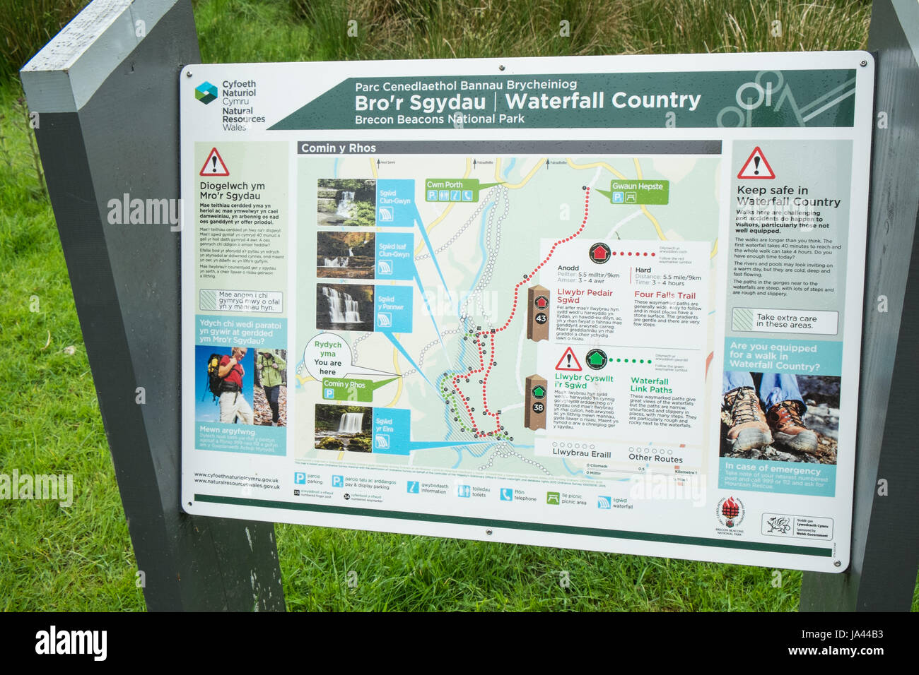 The four falls walk wales hi-res stock photography and images - Alamy