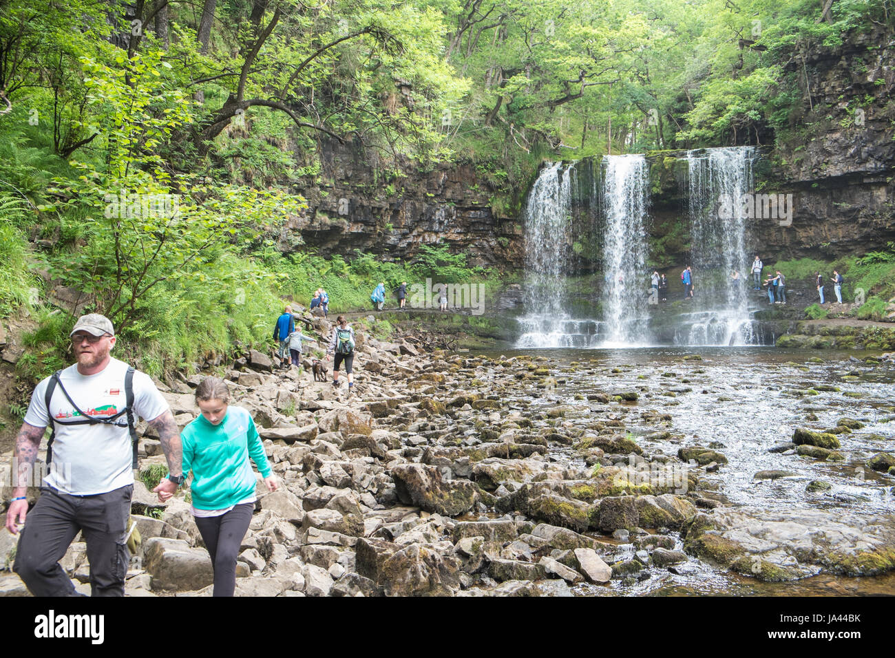 Walk behind waterfall wales hi-res stock photography and images - Alamy