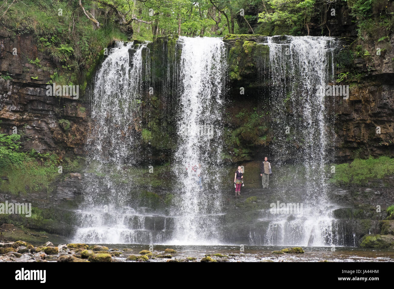 Walk behind waterfall wales hi-res stock photography and images - Alamy