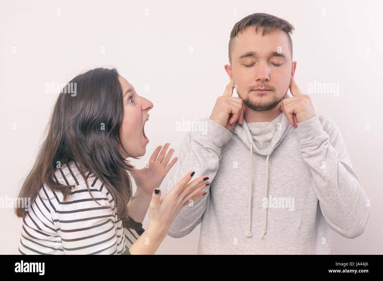 Girl yelling in frustration hi-res stock photography and images - Alamy