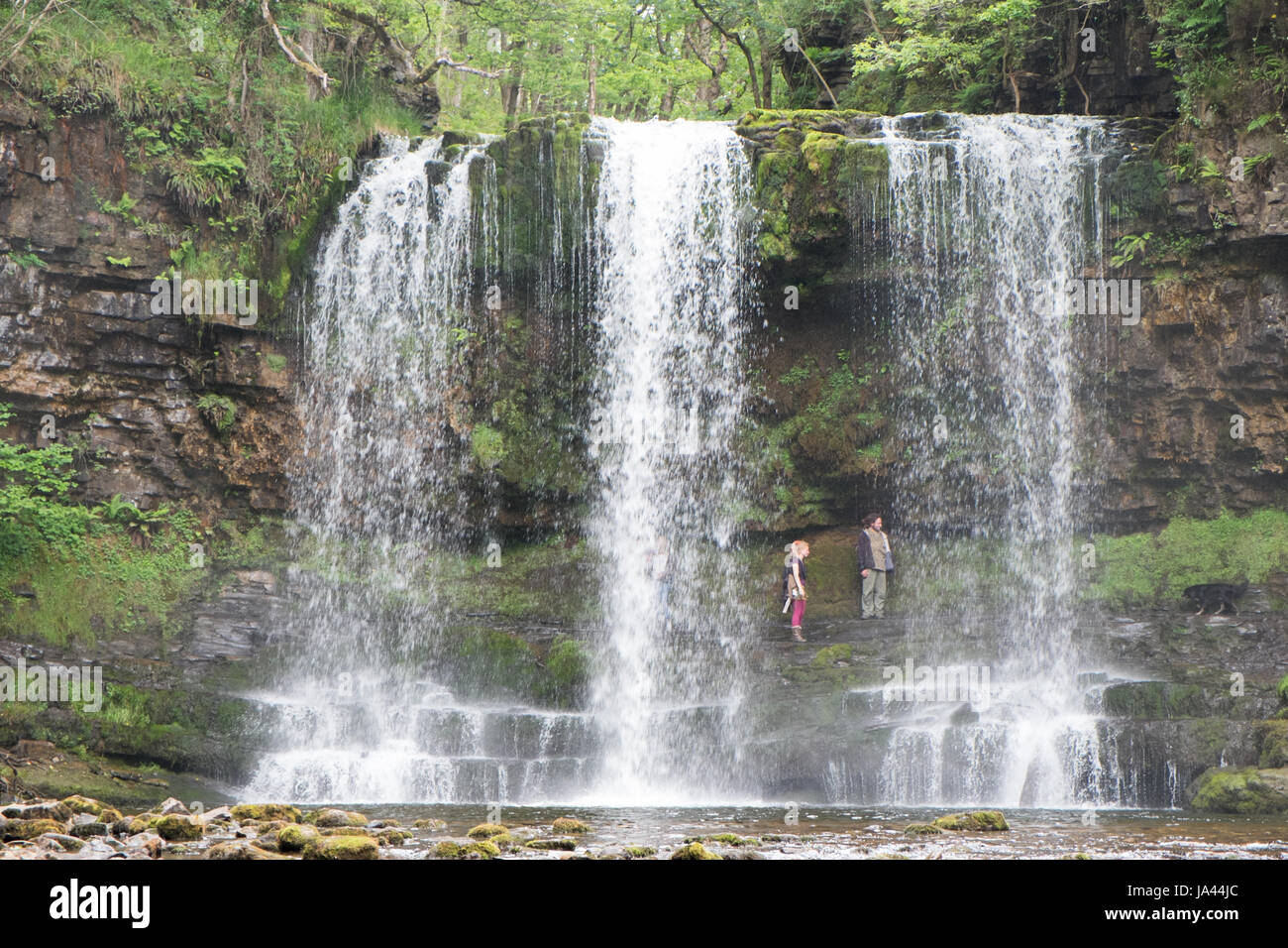 Walk behind waterfall wales hi-res stock photography and images - Alamy