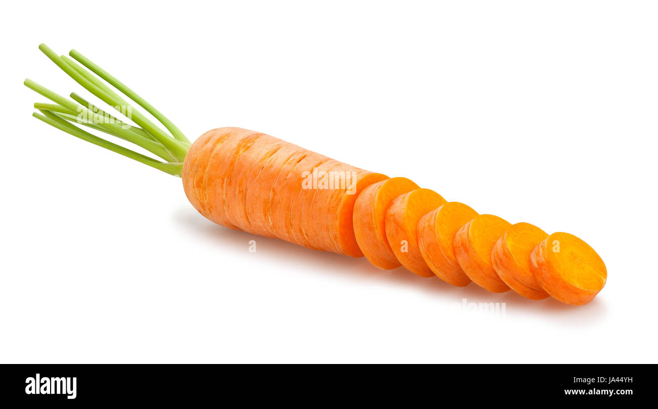 sliced carrot isolated Stock Photo - Alamy