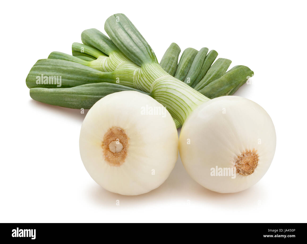 Spring onions closeup Cut Out Stock Images & Pictures - Alamy