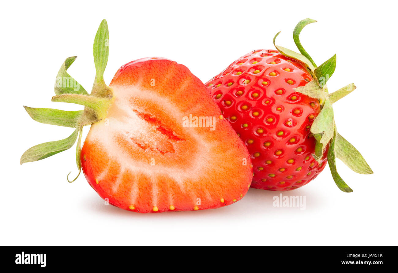 Strawberry slices fresh berries hi-res stock photography and images - Alamy