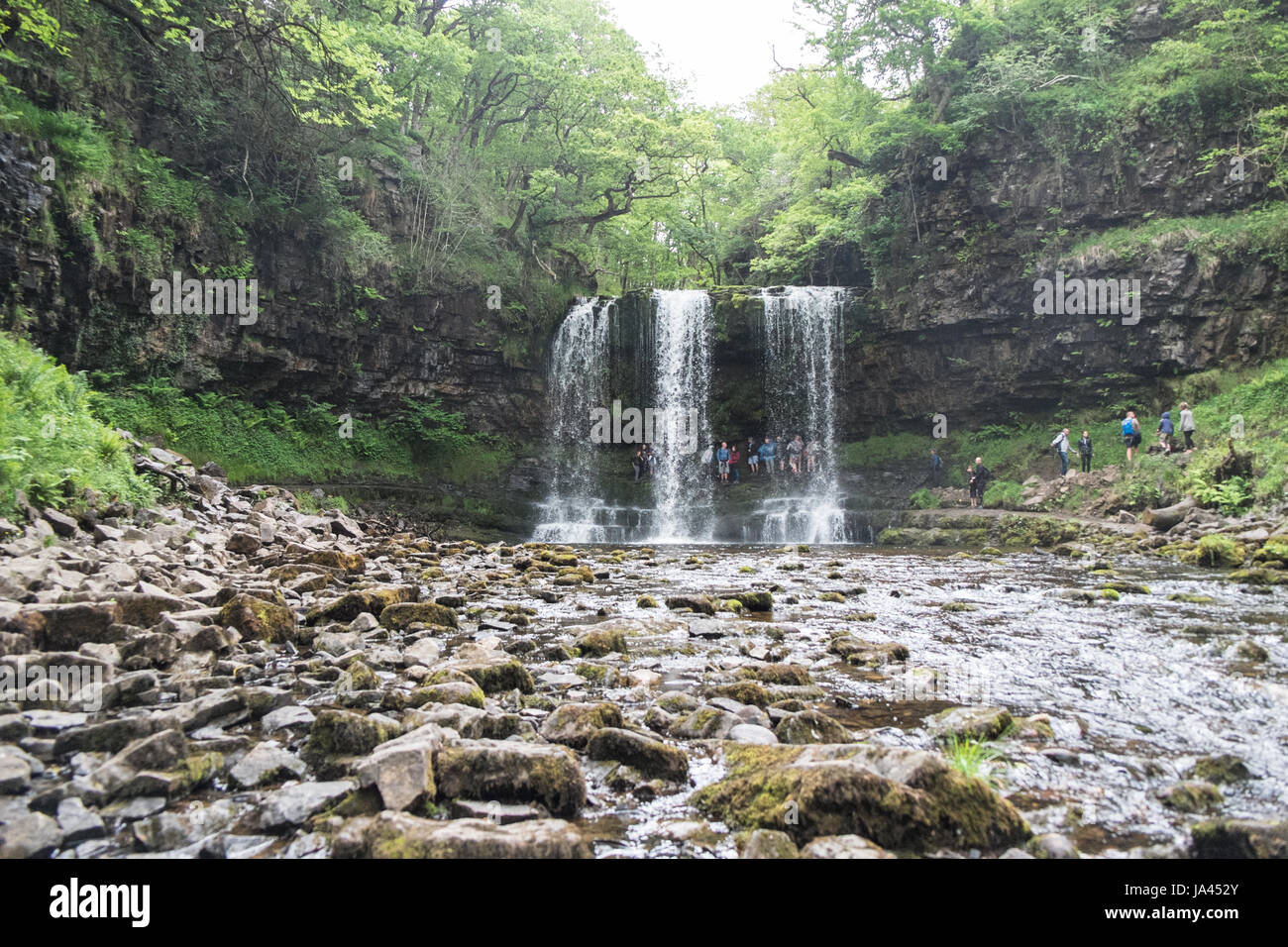 Walk behind waterfall wales hi-res stock photography and images - Alamy