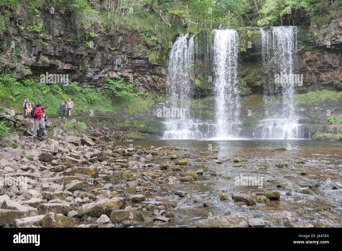Walk behind waterfall wales hi-res stock photography and images - Alamy