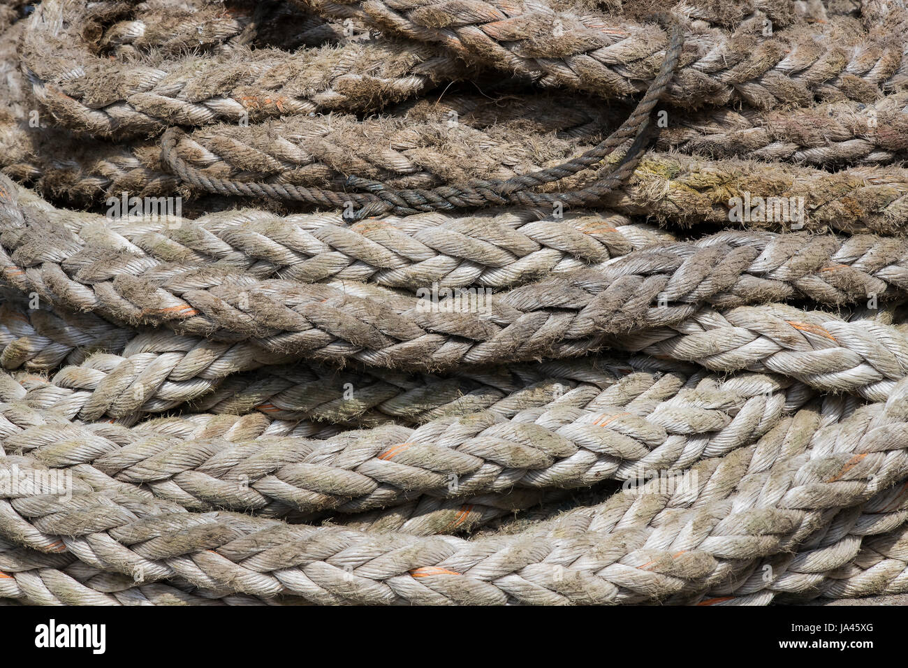 Old sea rope background Stock Photo - Alamy