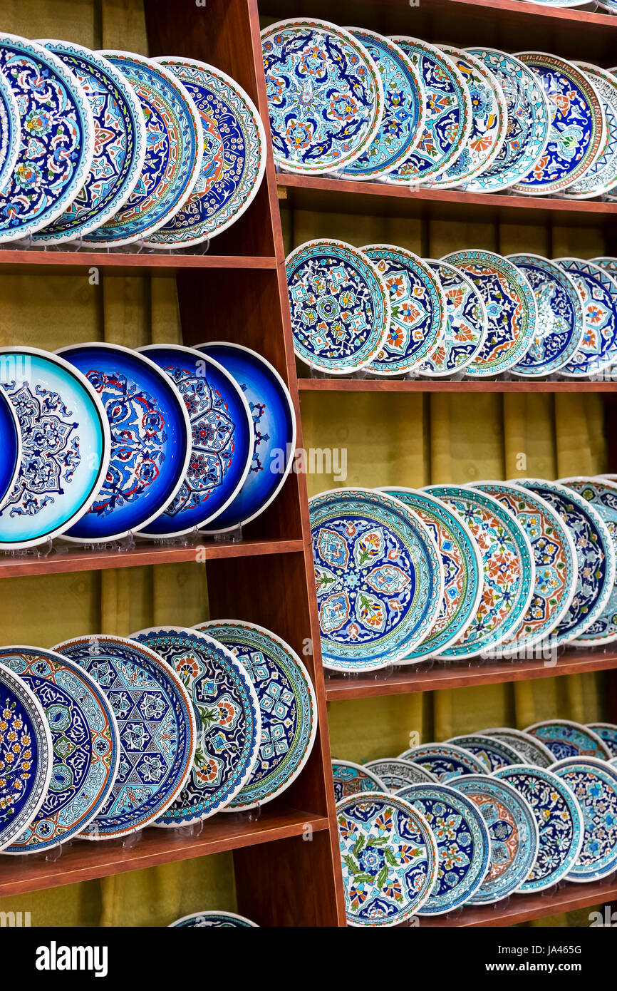 Traditional Turkish decorative ceramics for interior decoration Stock ...