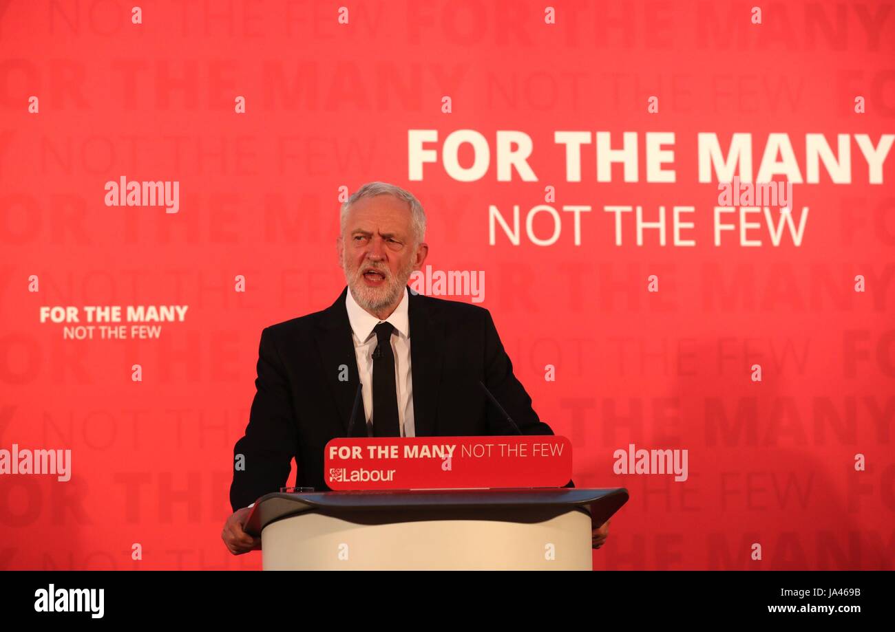 Labour leader Jeremy Corbyn makes a speech in Carlisle, addressing the ...