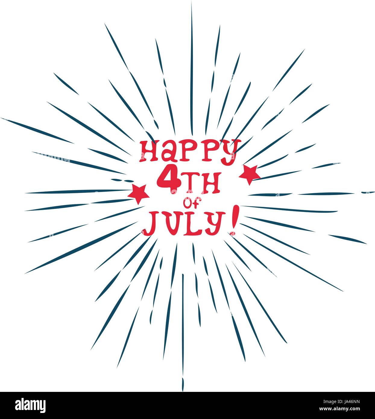 vector illustration of happy fourth of July Independence Day ...
