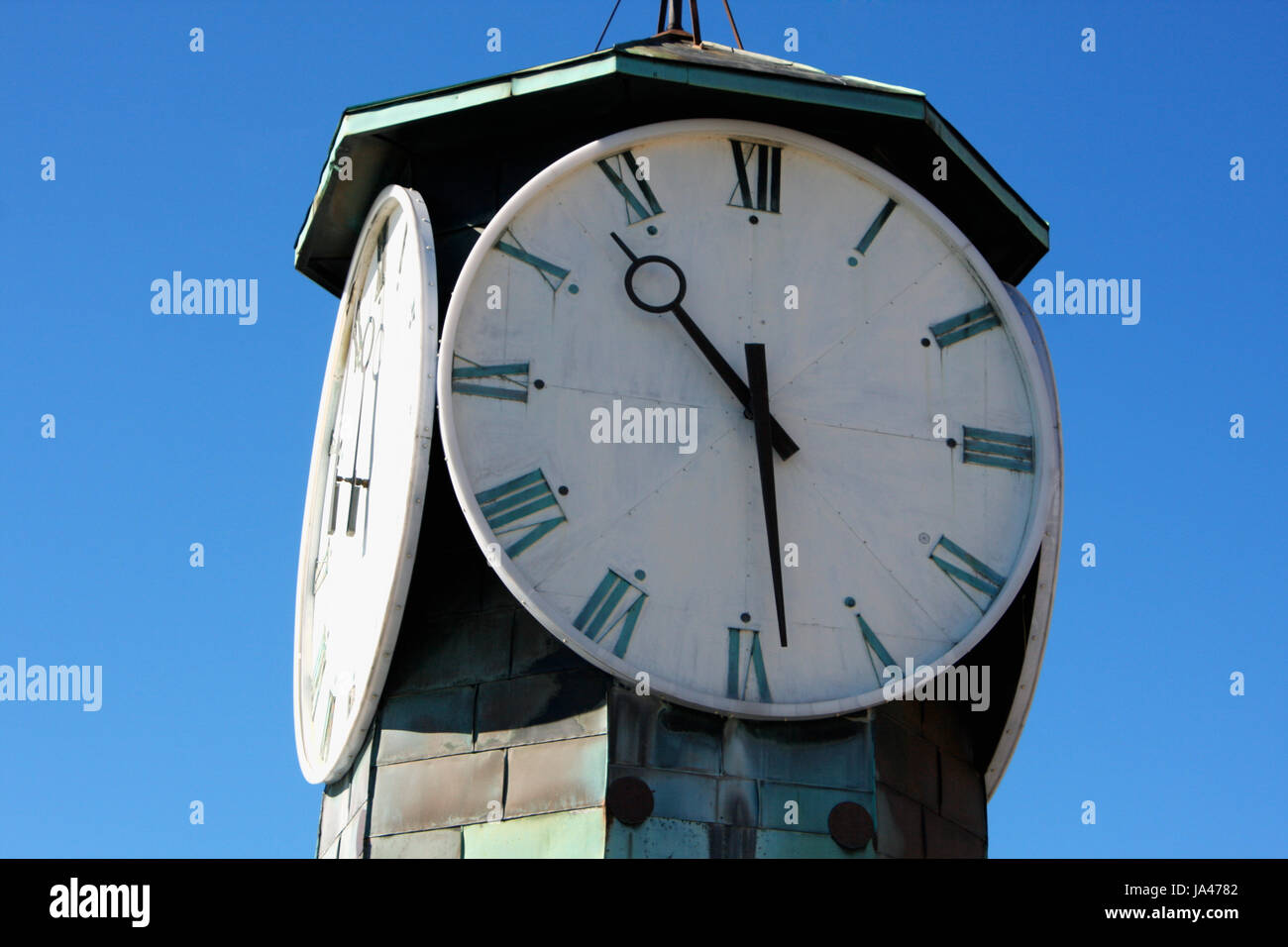 Clock Tower at Aker Brygge in Oslo, Norway Stock Photo - Alamy