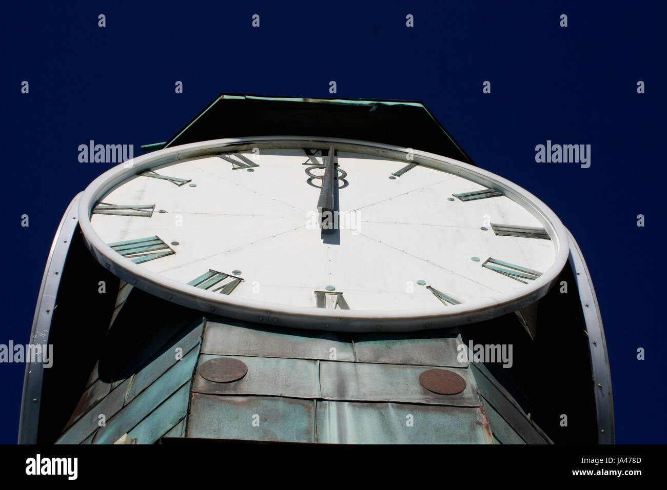 Clock Tower at Aker Brygge in Oslo, Norway Stock Photo - Alamy