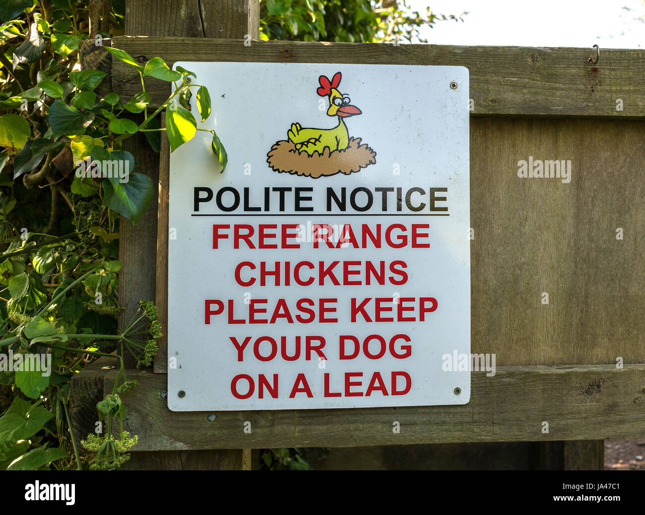 a polite and funny sign notice Stock Photo - Alamy
