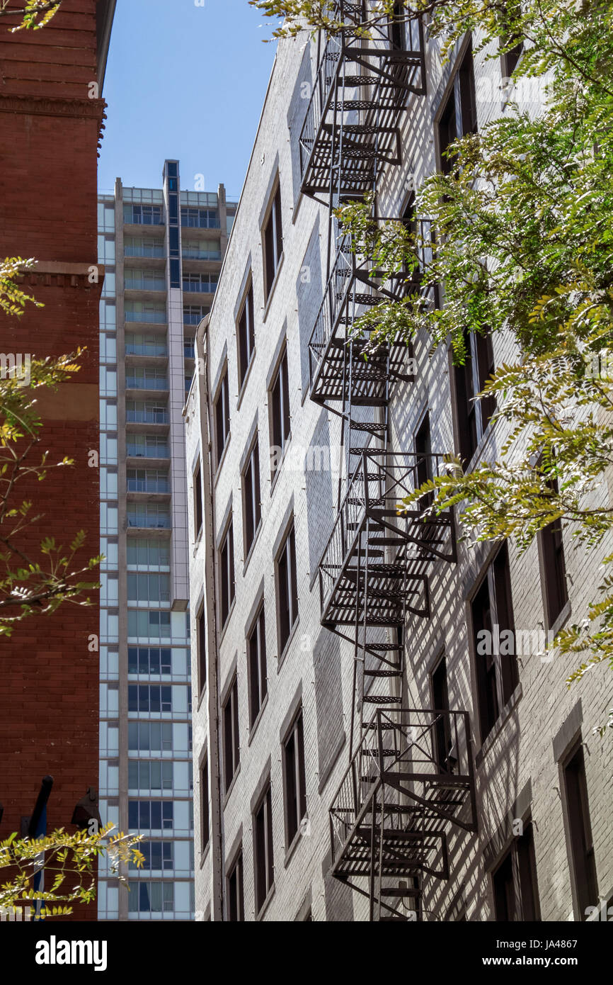 building facade in Denver Stock Photo - Alamy