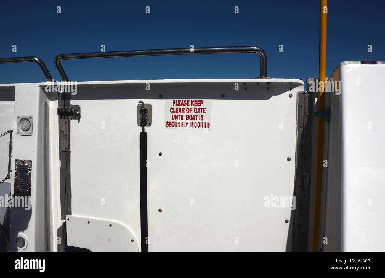 Ferry passenger warning signs hi-res stock photography and images - Alamy