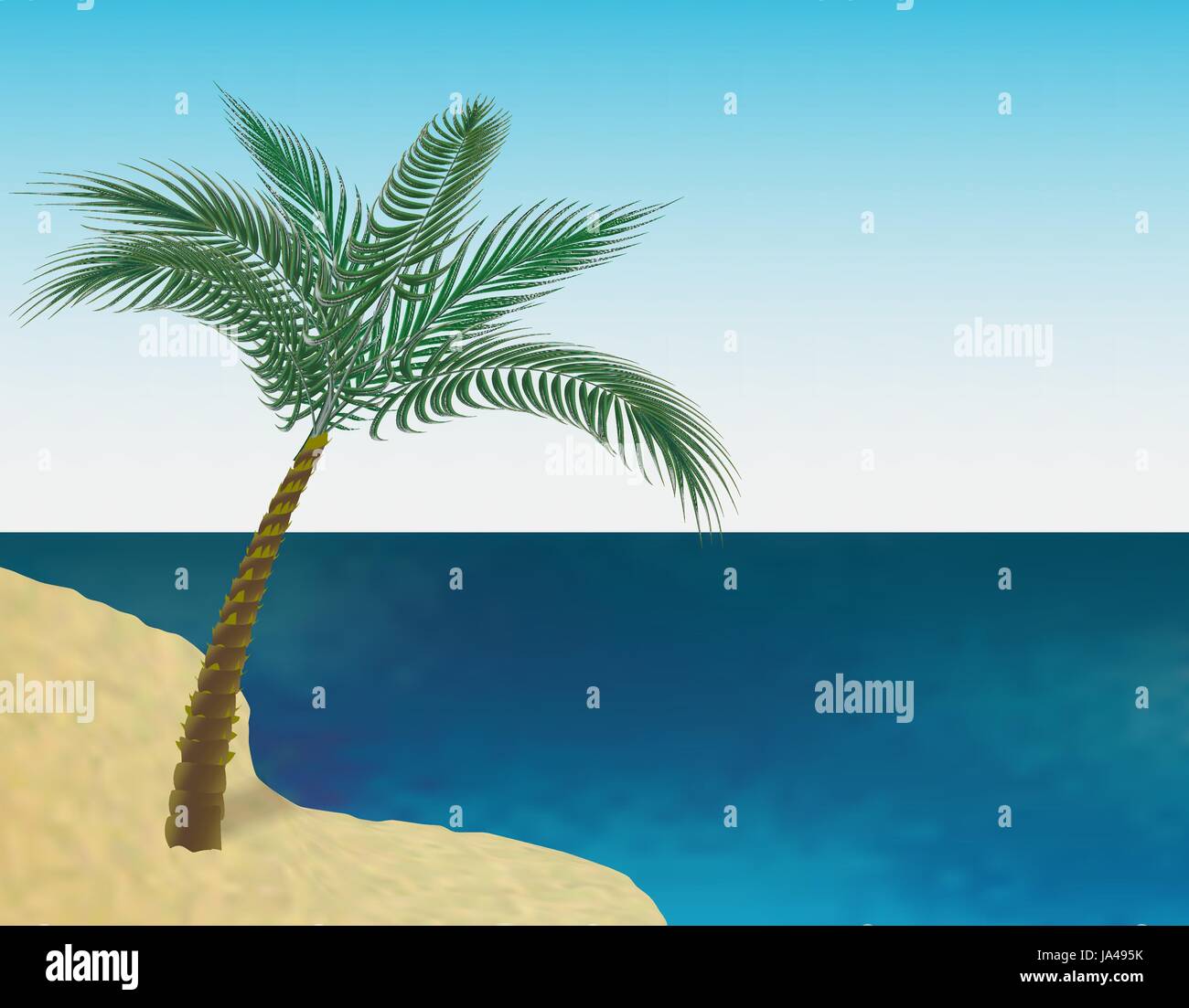 Plant at sandy beach Stock Vector Images - Alamy